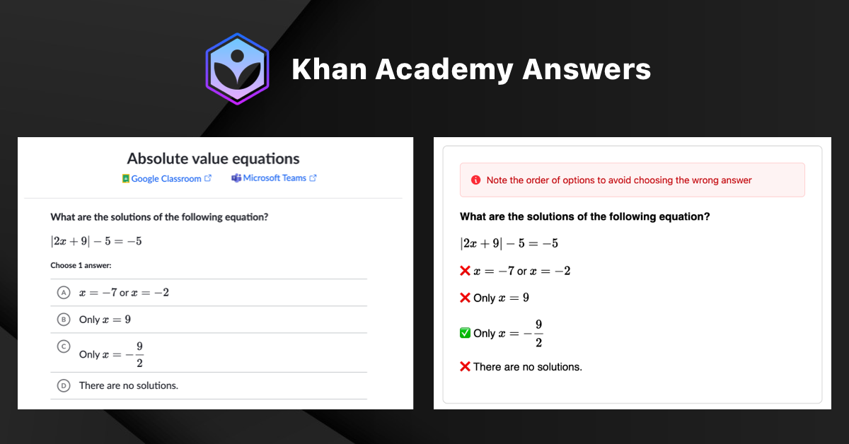 Khan Academy Answers